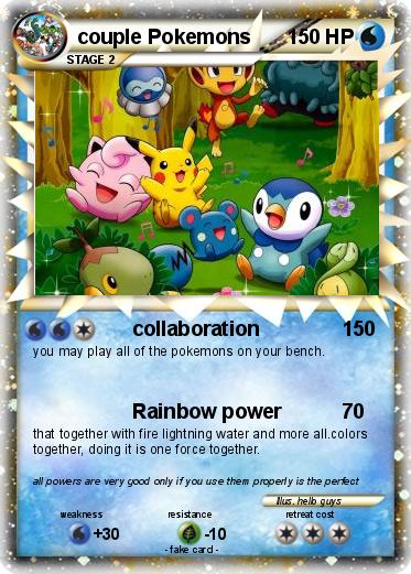Pokémon couple Pokemons - collaboration - My Pokemon Card