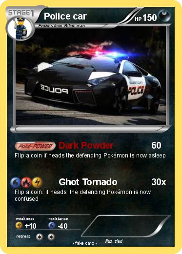 Pokémon Police car 12 12 - Dark Powder - My Pokemon Card