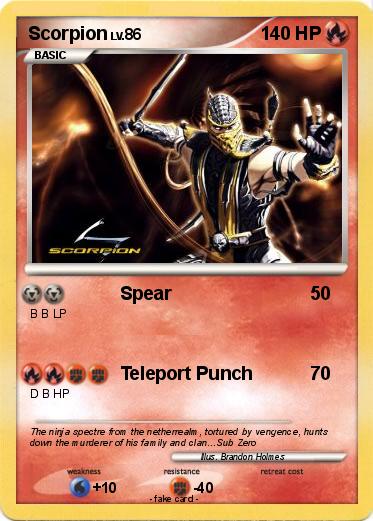 Pokémon Scorpion 163 163 - Spear - My Pokemon Card