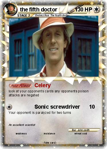 Pokémon the fifth doctor - Celery - My Pokemon Card