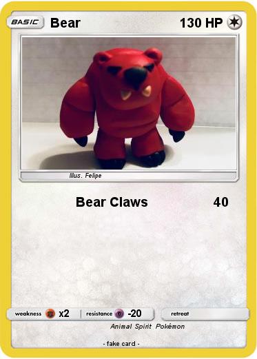 Pokémon Bear 542 542 - Bear Claws - My Pokemon Card