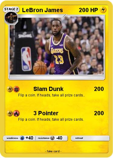 Pokémon LeBron James 663 663 - Slam Dunk - My Pokemon Card