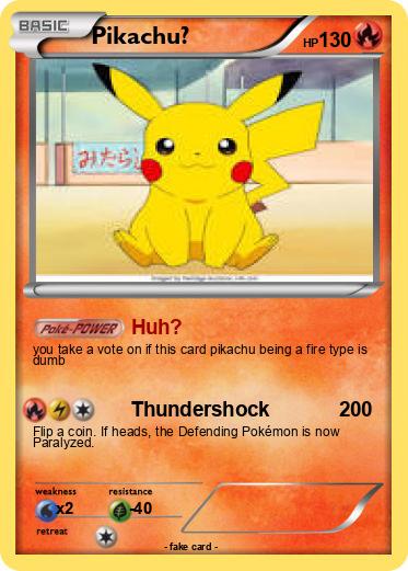 Pokémon Pikachu 22632 22632 - Huh? - My Pokemon Card