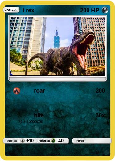Pokémon t rex 1224 1224 - roar - My Pokemon Card
