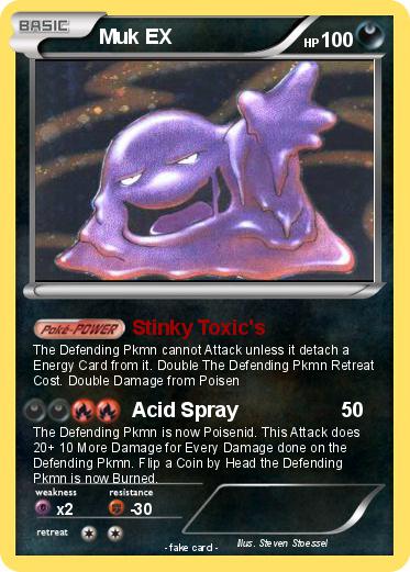 Pokémon Muk EX 4 4 - Stinky Toxic's - My Pokemon Card