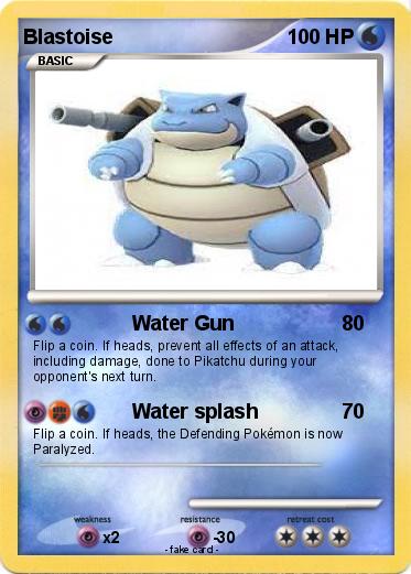 Pokémon Blastoise 2245 2245 - Water Gun - My Pokemon Card