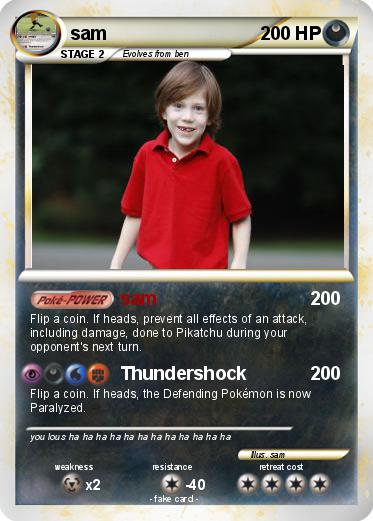 Pokémon sam 1000 1000 - sam - My Pokemon Card