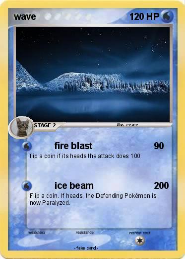 Pokémon wave 192 192 - fire blast - My Pokemon Card