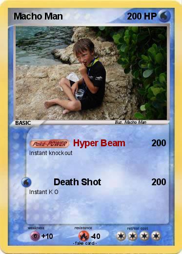 Pokémon Macho Man 25 25 - Hyper Beam - My Pokemon Card
