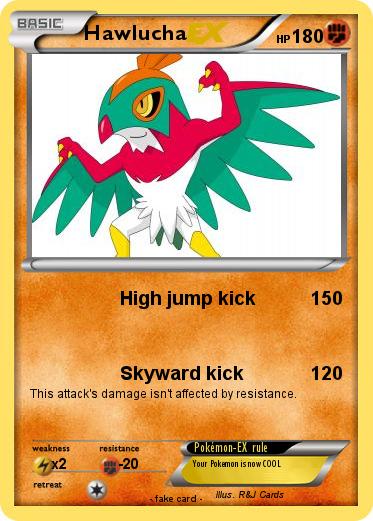 Pokémon Hawlucha 92 92 - High jump kick - My Pokemon Card
