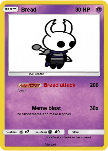 Pokémon Bread 308 308 - Bread attack - My Pokemon Card