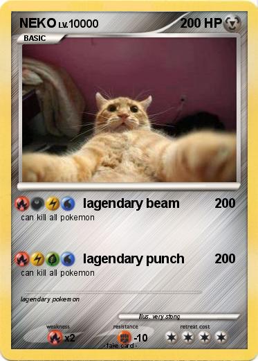 Pokémon NEKO 59 59 - lagendary beam - My Pokemon Card
