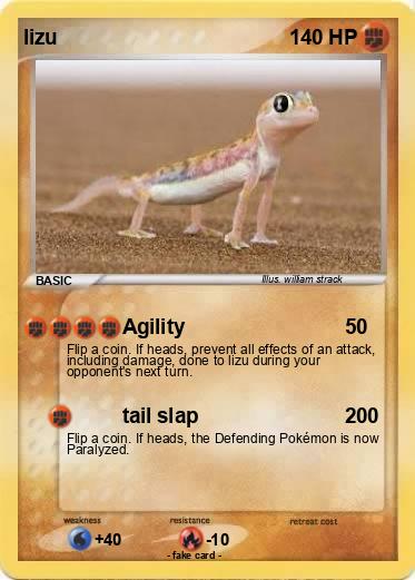 Pokémon lizu - Agility - My Pokemon Card