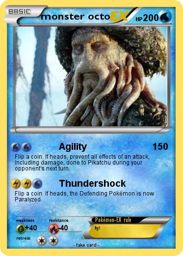 Pokémon monster octo - Agility - My Pokemon Card