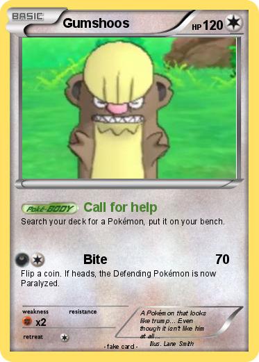 Pokémon Gumshoos 12 12 - Call for help - My Pokemon Card