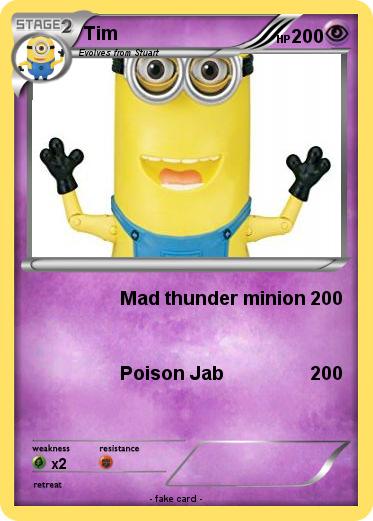Pokémon Tim 622 622 - Mad thunder minion - My Pokemon Card