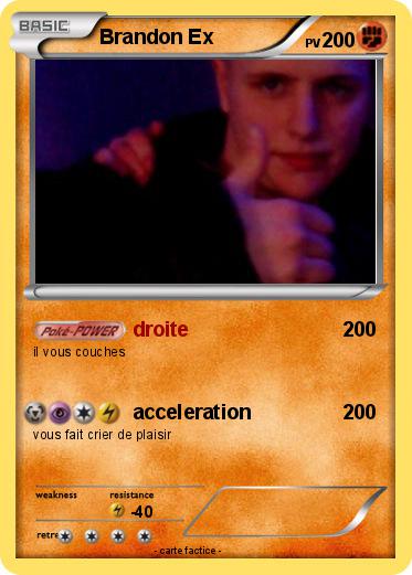 Pokémon Brandon Ex 5 5 - droite - Ma carte Pokémon