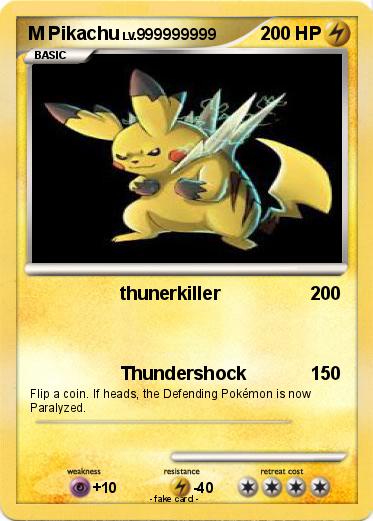 Pokémon M Pikachu 190 190 - thunerkiller - My Pokemon Card