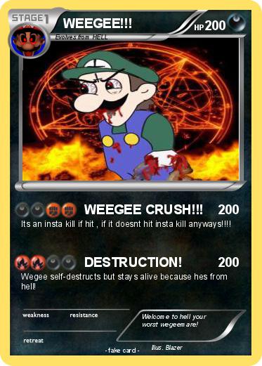 Pokémon WEEGEE 1109 1109 - WEEGEE CRUSH!!! - My Pokemon Card
