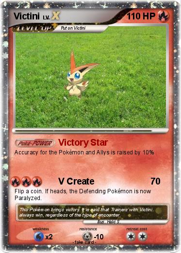 Pokémon Victini 313 313 - Victory Star - My Pokemon Card