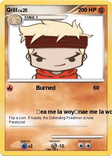 Pokémon Grill 12 12 - Burned - My Pokemon Card