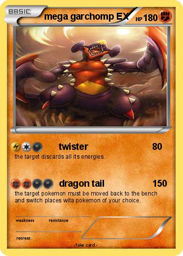 Pokémon mega garchomp EX 14 14 - twister - My Pokemon Card
