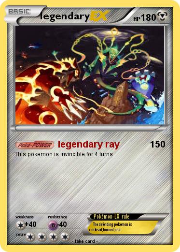 Pokémon legendary 1476 1476 - legendary ray - My Pokemon Card