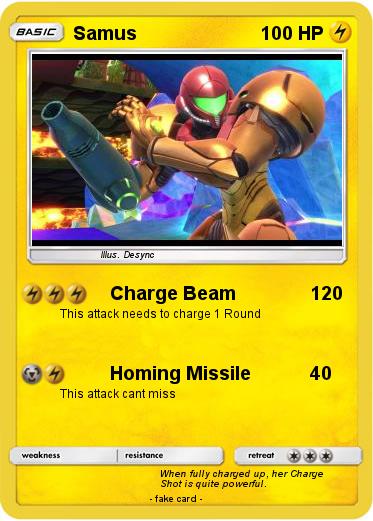 Pokémon Samus 676 676 - Charge Beam - My Pokemon Card