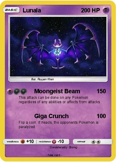 Pokémon Lunala 556 556 - Moongeist Beam - My Pokemon Card