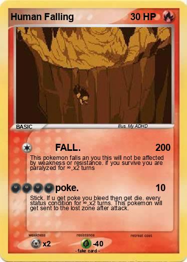 Pokémon Human Falling - FALL. - My Pokemon Card