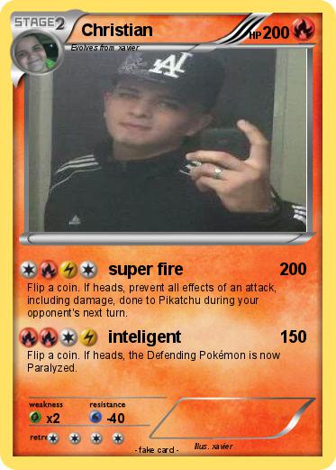 Pokémon Christian 407 407 - super fire - My Pokemon Card