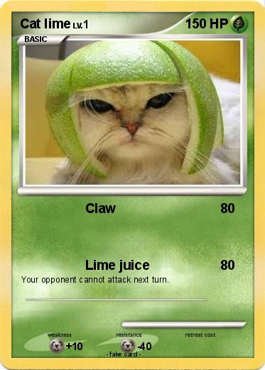 Pokémon Cat lime - Claw - My Pokemon Card