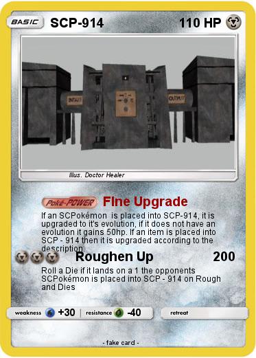Pokémon SCP 914 6 6 - FIne Upgrade - My Pokemon Card