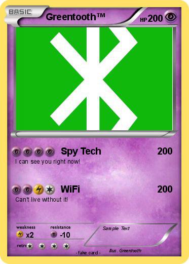 Pokémon Greentooth TM - Spy Tech - My Pokemon Card