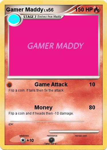 Pokémon Gamer Maddy - Game Attack - My Pokemon Card