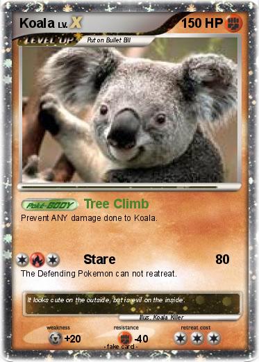 Pokémon Koala 142 142 - Tree Climb - My Pokemon Card