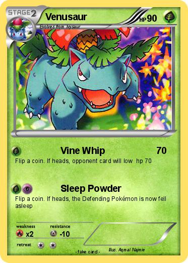 Pokémon Venusaur 864 864 - Vine Whip - My Pokemon Card