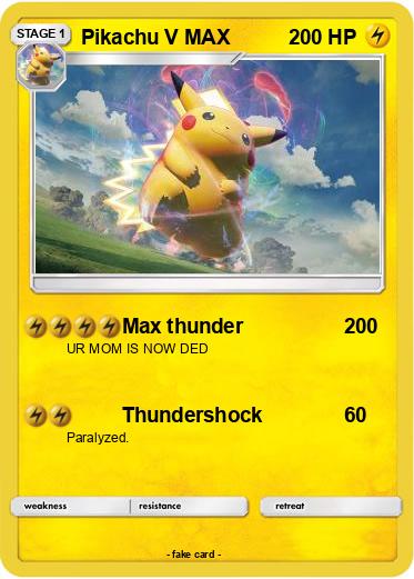 Pokémon Pikachu V MAX 8 8 - Max thunder - My Pokemon Card
