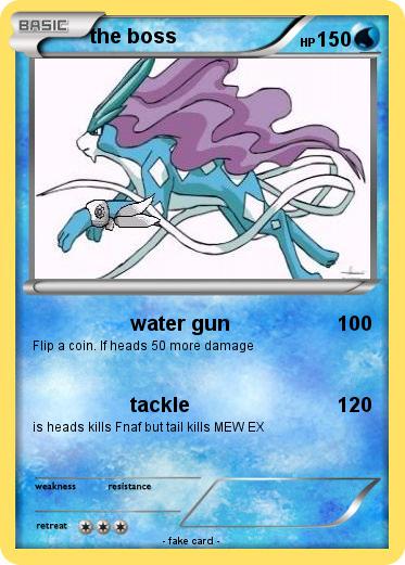 Pokémon the boss 258 258 - water gun - My Pokemon Card