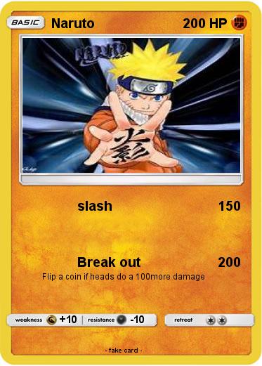 Pokémon Naruto 8919 8919 - slash - My Pokemon Card