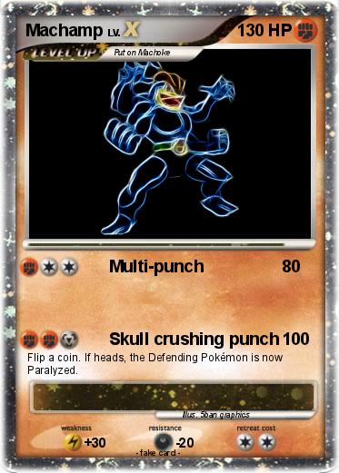 Pokémon Machamp 316 316 - Multi-punch - My Pokemon Card