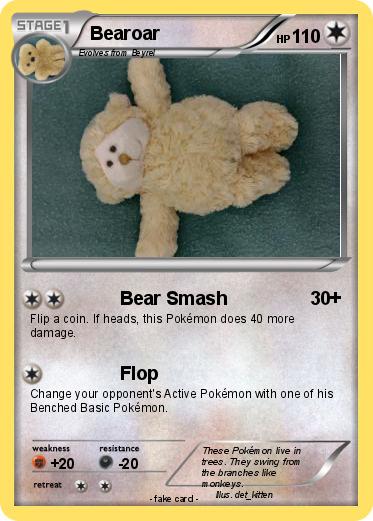 Pokémon Bearoar - Bear Smash - My Pokemon Card