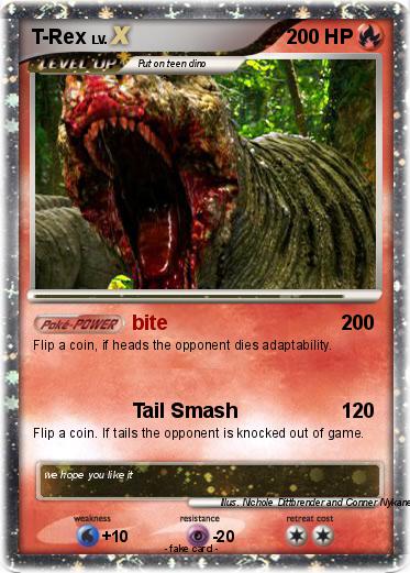 Pokémon T Rex 962 962 - bite - My Pokemon Card