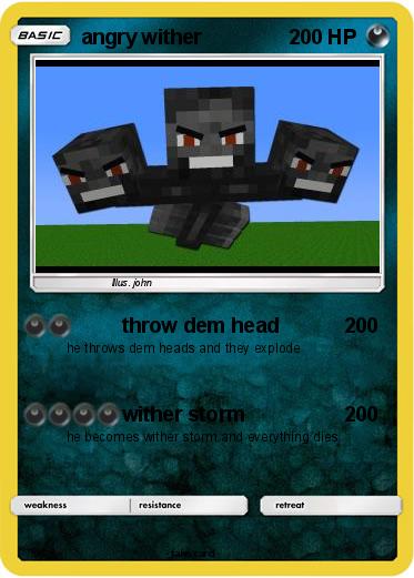 Pokémon angry wither - throw dem head - My Pokemon Card