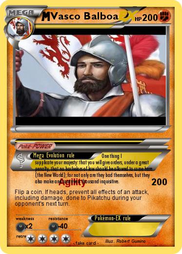 Pokémon Vasco Balboa - Agility - My Pokemon Card