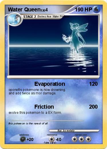 Pokémon Water Queen - Evaporation - My Pokemon Card