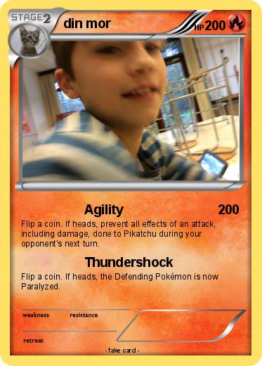 Pokémon din mor 59 59 - Agility - My Pokemon Card