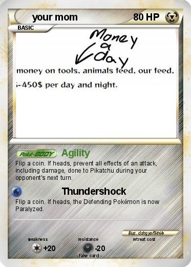 Pokémon your mom 979 979 - Agility - My Pokemon Card
