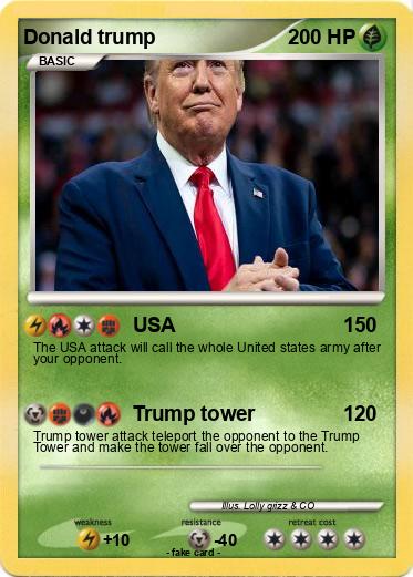 Pokémon Donald trump 5303 5303 - USA - My Pokemon Card