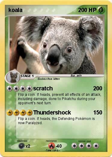Pokémon koala 1770 1770 - scratch - My Pokemon Card